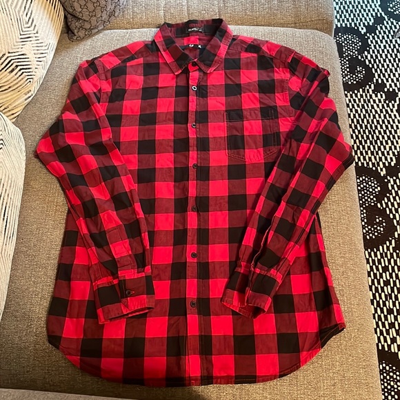 Carbon | Shirts | Carbon Classic Fit Red And Black Lumberjack Button ...